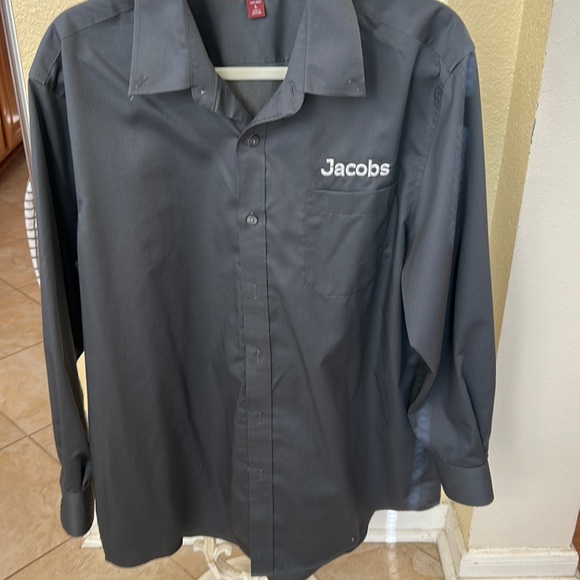 Red House | Shirts | Large Gray Long Sleeve Shirt With Company Name ...